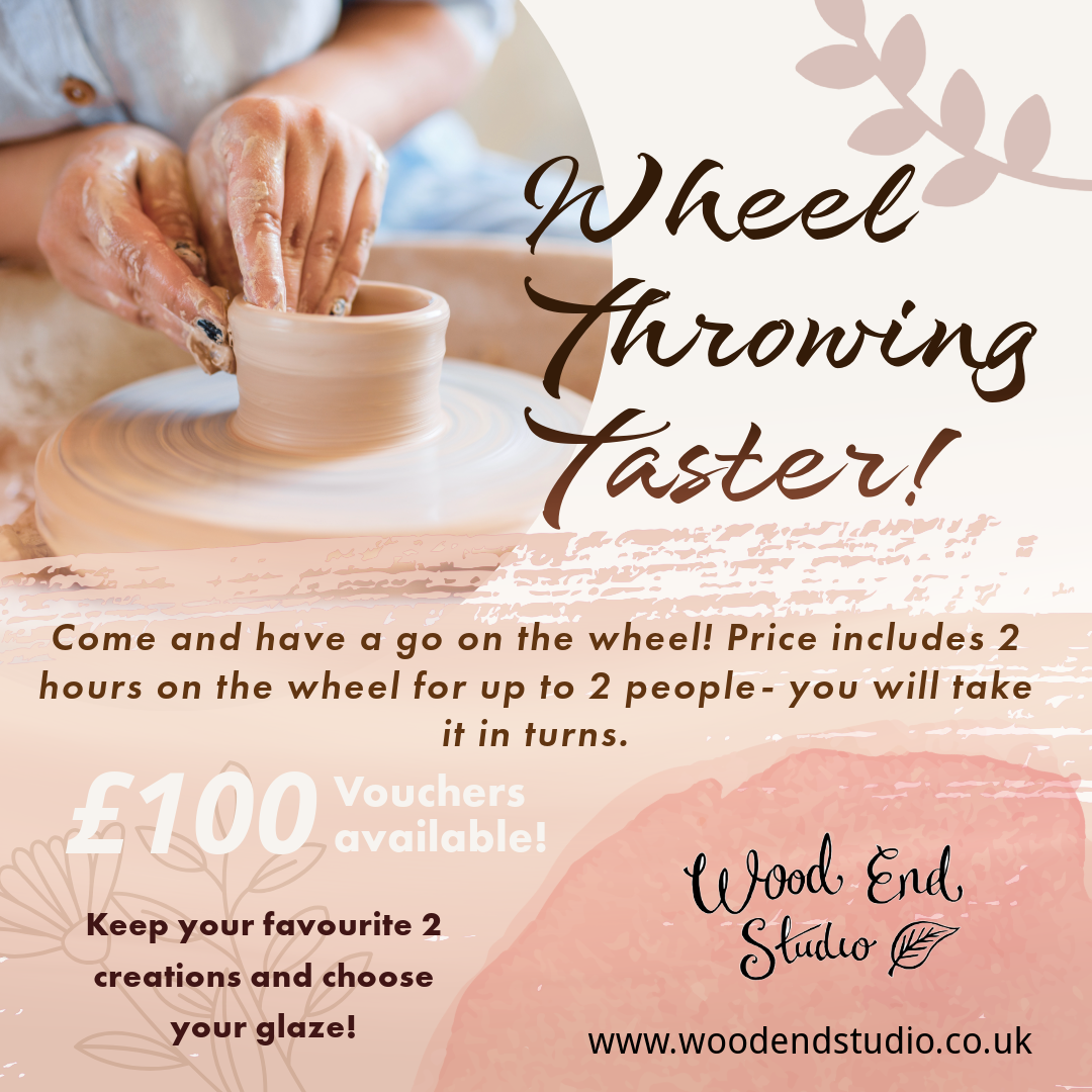 Wheel Throwing Taster Session for 2! | Wood End Studio